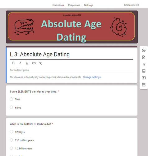 UNIT BUNDLE Earth's Past | Fossils Relative and Absolute Age Dating ...