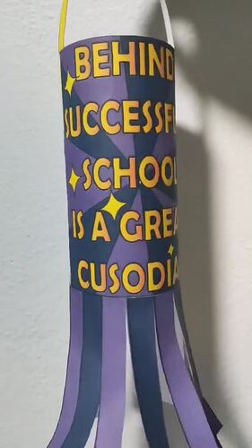 Custodian Aappreciation Day Crafts Windsock Mobile Hanging Activities