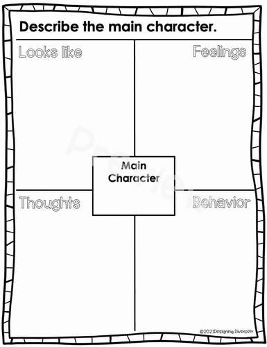 Story Elements Genre Response Activity Packets by Designing Diversely