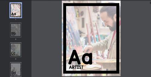 Career Alphabet Line - Real Photos! by Allie Szczecinski with Miss Behavior