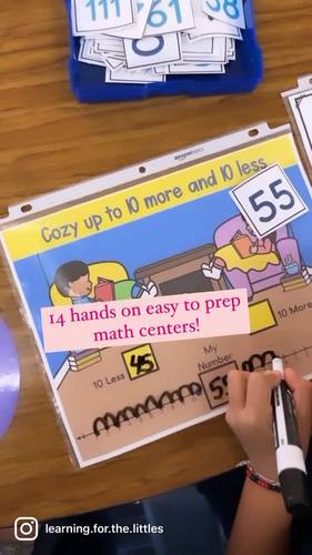 1st Grade Winter Math Centers Activities by Learning for the Littles