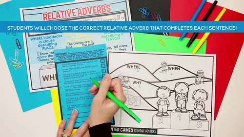 February Grammar Review Set the Scene BUNDLE by Amelia Capotosta