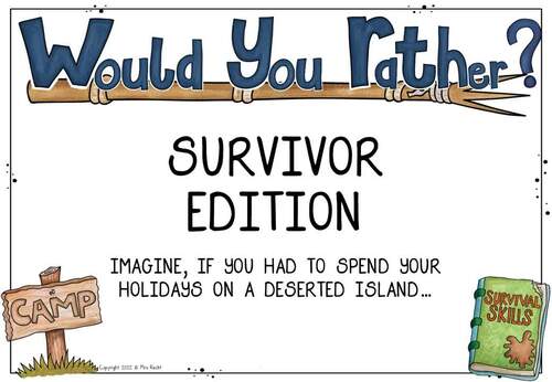 Would you rather - Powerpoint Game - Survivor edition | TPT
