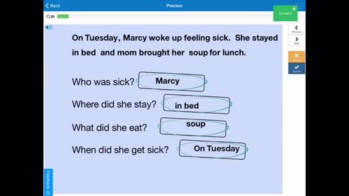 Two Sentence Stories with WH Questions | Boom™ Cards | Set 1 Pt 2 by ...