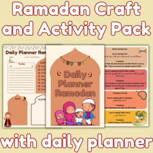 Ramadan Craft and Activity Pack with daily planner by Little Minds Books