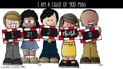 I am a child of God clip art, LDS, Christian Mini by Melonheadz Clipart