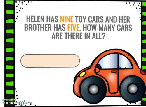 Addition Word Problems Boom Cards™ Distance Learning Language | TPT