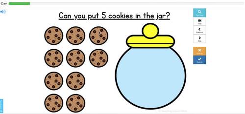 Math Boom Cards | Counting Cookies in the Cookie Jar by Teaching Autism
