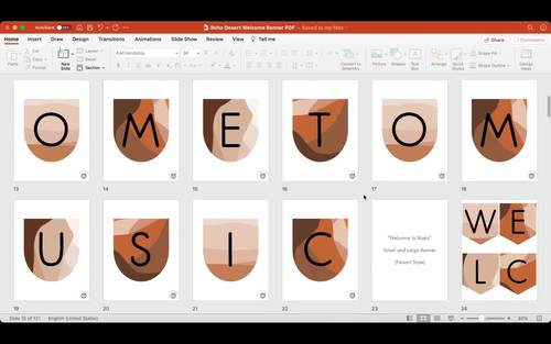 Welcome Banner & Countdown | Boho Desert Music Room Decor by ...