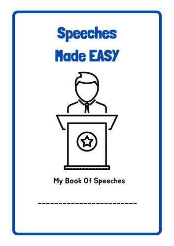 Speeches Made Easy. Guided Writing. Public Speaking. Templates. ELA ESL