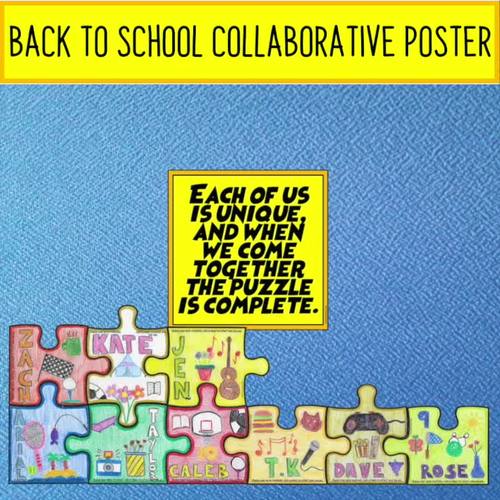 Getting To Know You Activities Collaborative Puzzle - All About Me ...