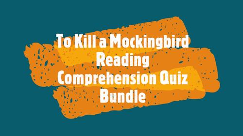 To Kill a Mockingbird Quiz and Answer Key Bundle (Printable Version)