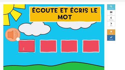 French Sight Words with audio BOOM CARDS | Mots Fréquents LIST 2 SET 3