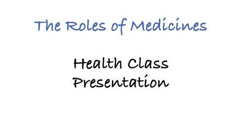 Medicines and Drugs Health Class PowerPoint Presentation Bundle | TPT