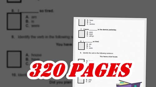 Grammar Worksheets Bundle: Nouns, Verbs, Adjectives, Pronouns ...