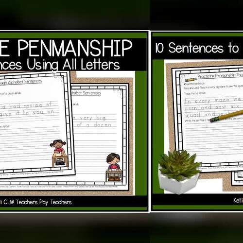 Printing Practice for Letters In Sentences Sheets Handwriting Center by ...