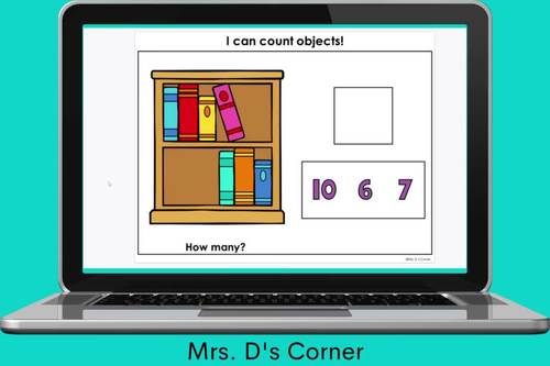 Back to School Counting Books Digital Activity | Distance Learning