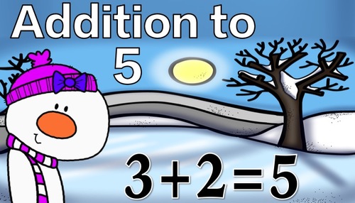 Winter: Addition to 5 Fact Fluency: Math Brain Break by Move and Groove ...