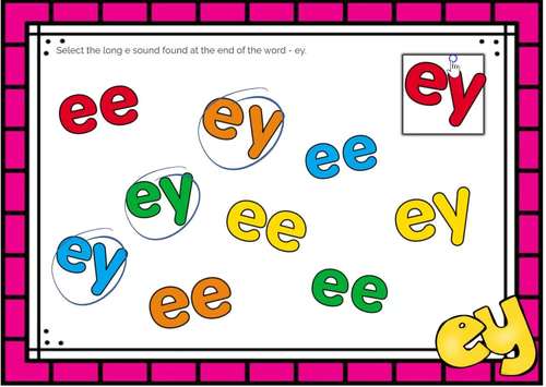 Boom Cards | Long E Vowel Activities | EE EY and E_E by Pint Size Learners