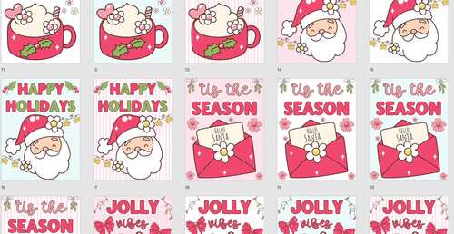 Groovy Christmas Posters by Magical Kinders | TPT