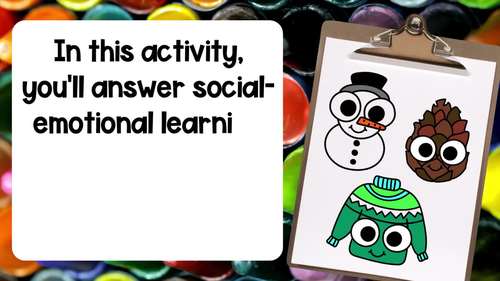 Guided Drawing for CBT & Social Skills Directed Drawing Winter SEL ...