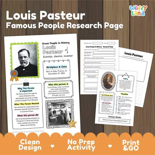 Louis Pasteur Research Project | Famous Scientists Biography | STEM Health