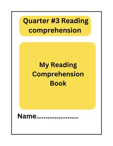 Quarter#3Reading Comprehension 1st-4th Grade by doaa alkaabi | TPT