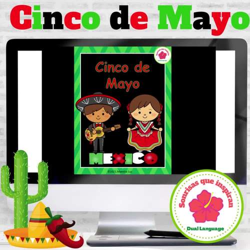 Cinco de Mayo Craft Reading and Math activities in Spanish | TpT
