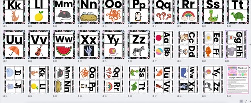 Notes & Bows- Alphabet with Pictures by Flair Pens & Formulas | TPT