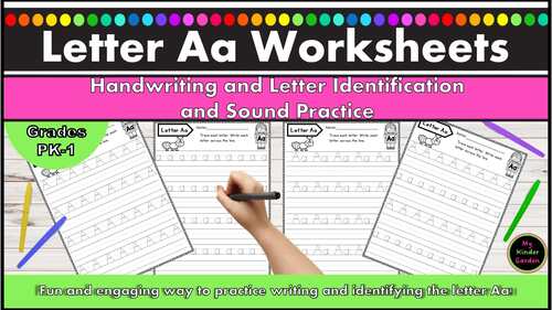 Letter A Handwriting Worksheets Kindergarten Alphabet Writing Practice ...