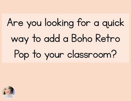 Retro Classroom Decor Boho Printable Posters | TPT