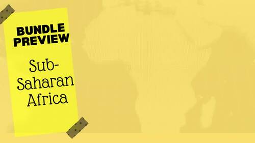 Sub-Saharan Africa Unit Bundle by Teacher Bistro | TPT