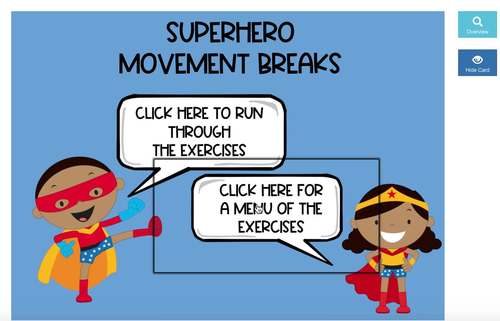 Movement Break Boom Cards™ Animated Gifs | Brain Breaks | Movement Breaks