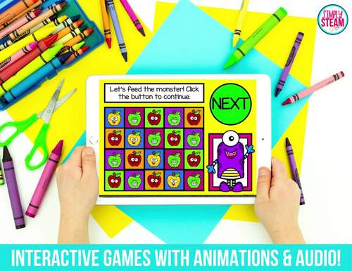 1st Grade Math Review Games Smartboard and Google Slide Math Fluency Games