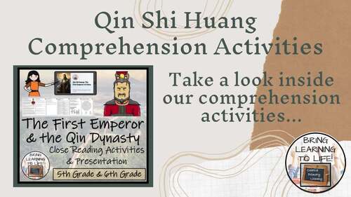 The First Emperor and the Qin Dynasty Close Reading Activities | 5th ...