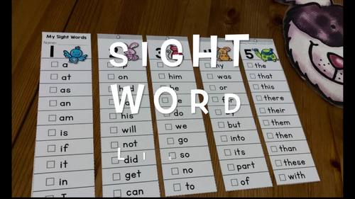 Phonics and Sight Words EDITABLE Student Word Lists BUNDLE | TPT