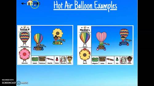 Build a Hot Air Balloon BOOM Cards™ P, B, M, N, W Sounds Digital Speech ...