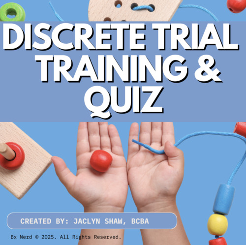 Effective Discrete Trial Training (DTT) for Parents & RBTs –Video ...