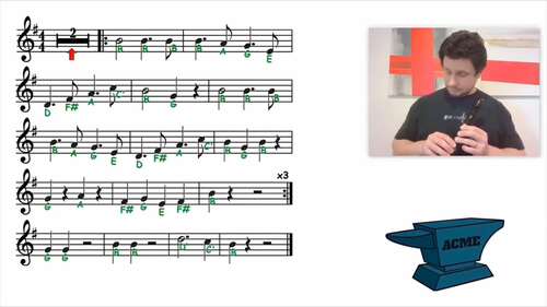 The Anvil Chorus Recorder Sheet Music with Downloadable Backing Track