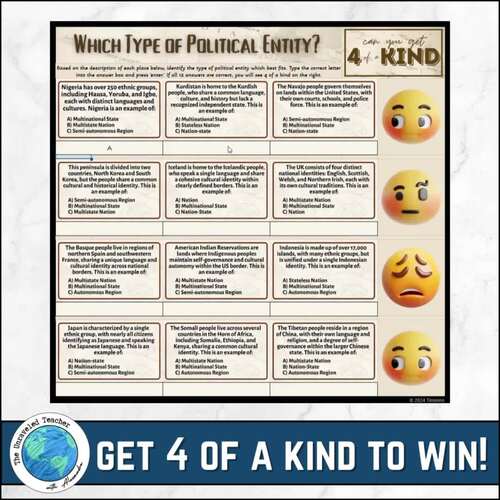 AP HuG Political Entities Digital Review Game Unit 4 Topic 4.1 AP ...