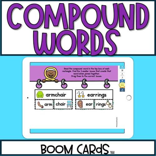 Compound Words BOOM Cards™ by The Chocolate Teacher | TPT