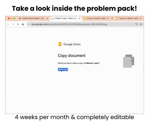 Kindergarten YEAR of Word Problem Pack by Mona Math | TPT