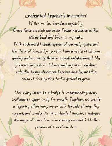 Digital Teacher Planner- Enchanted & Cottage Core by Señora Gonzalez