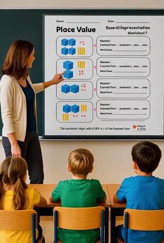 Place Value Worksheets for 2nd Grade Hundreds, Tens, Ones Color + B&W ...