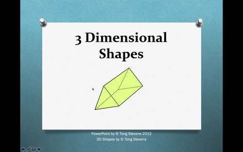 3D Shapes | Introduction and Review (Powerpoint & Google Slides)