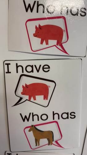 I have Who has Farm Animals includes 20 cards by Sparking Creativity Now