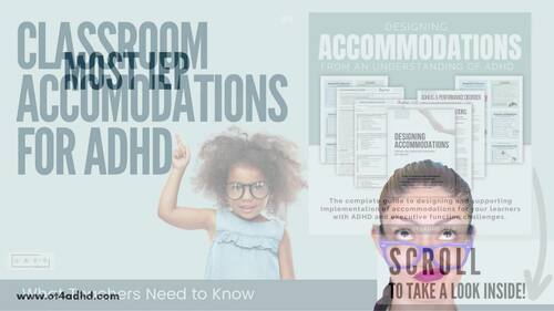 ADHD and Executive Function Accommodations/Strategy/ Implementation Guide