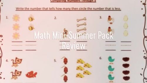 Mini Summer Pack Math Review ~ #TeachersLoveTeachers by Brite Owls