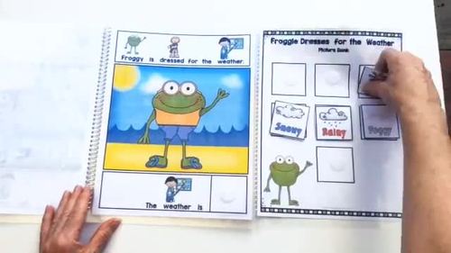 Dress for the Weather Interactive Books- Frogs Adapted Book Set | TPT