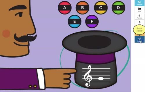Treble Clef Notes Game - Magic Hat Boom Cards by SillyOMusic | TPT